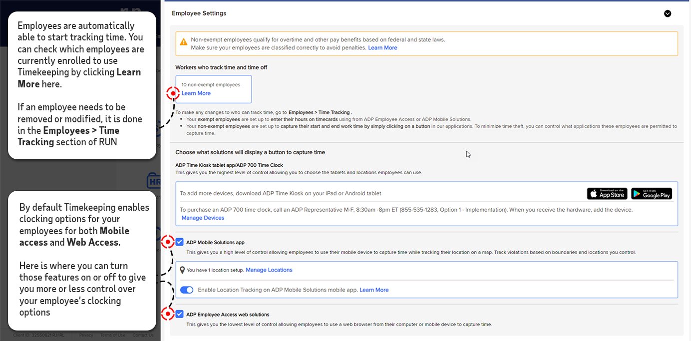 ADP Timekeeping Setup